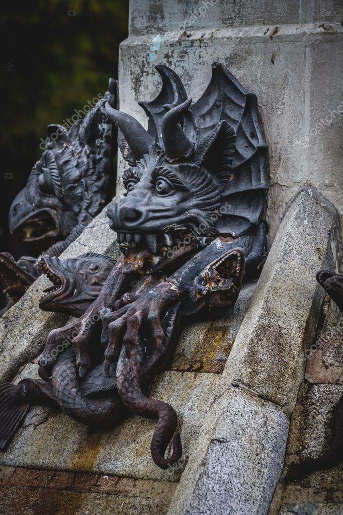 Devil figure, bronze sculpture — Stock Photo © outsiderzone #51741717