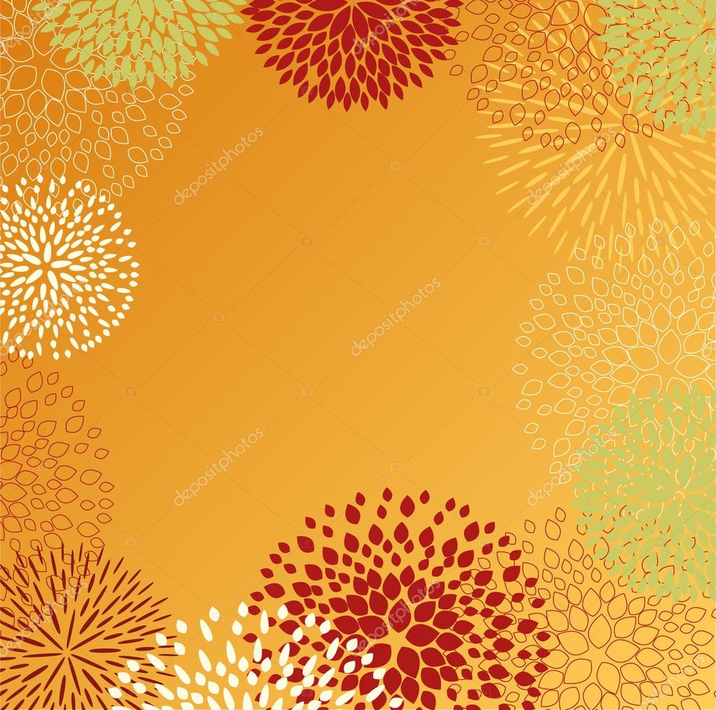 Card with abstract floral background. — Stock Vector © Mihayloff #22005449