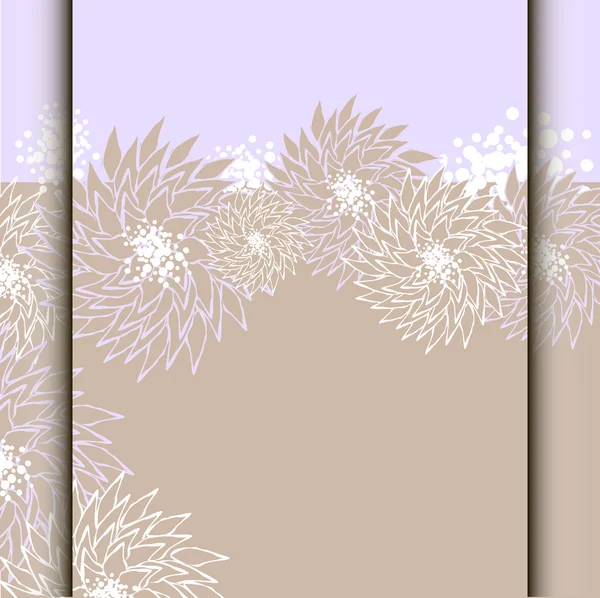 Card with abstract floral background. — Stock Vector © Mihayloff #22005449