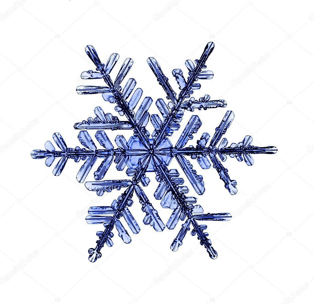 Natural Christmas snowflake isolated on white background — Stock Photo ...