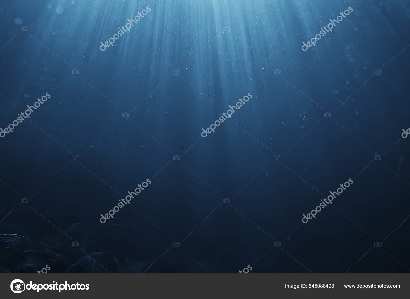 Sun Rays Water Blue Ocean Background Abstract Sun Light Water Stock ...