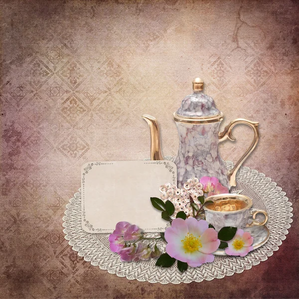 Vintage tea time background Stock Photos, Royalty Free Vintage tea time ...