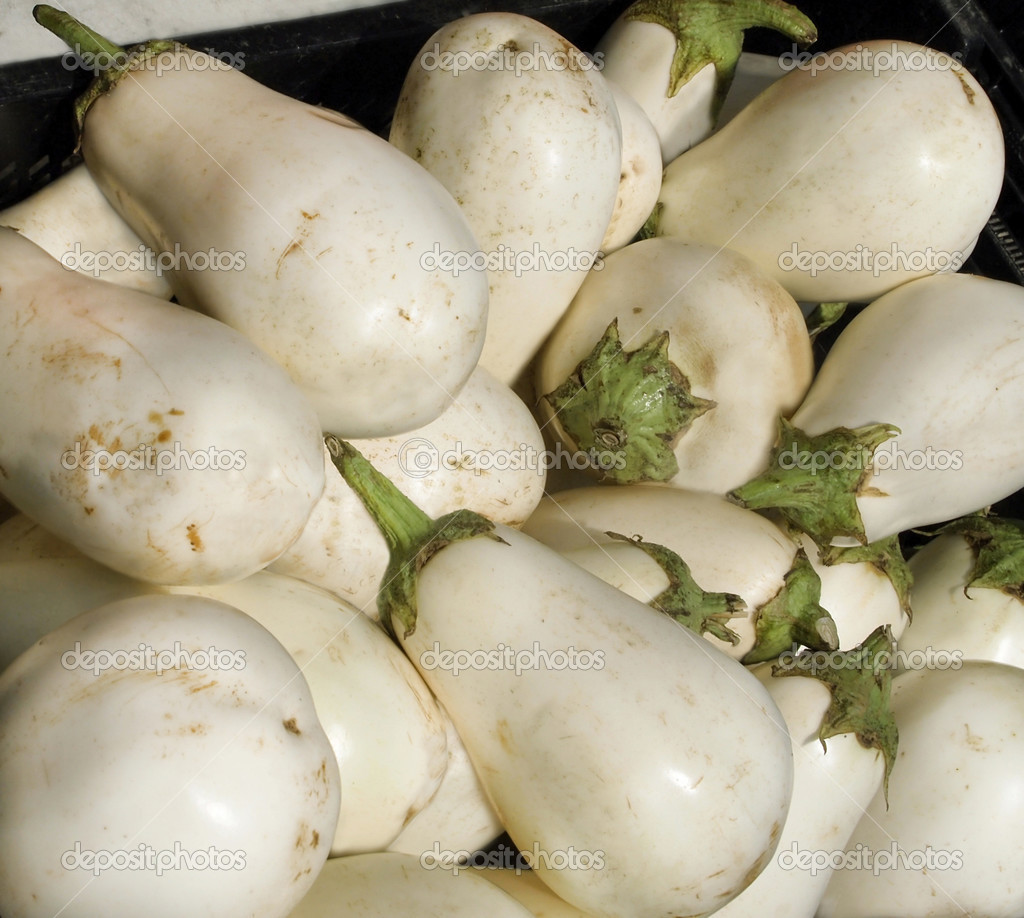 Berenjenas blancas: fotografía de stock © duckeesue #13233510 ...