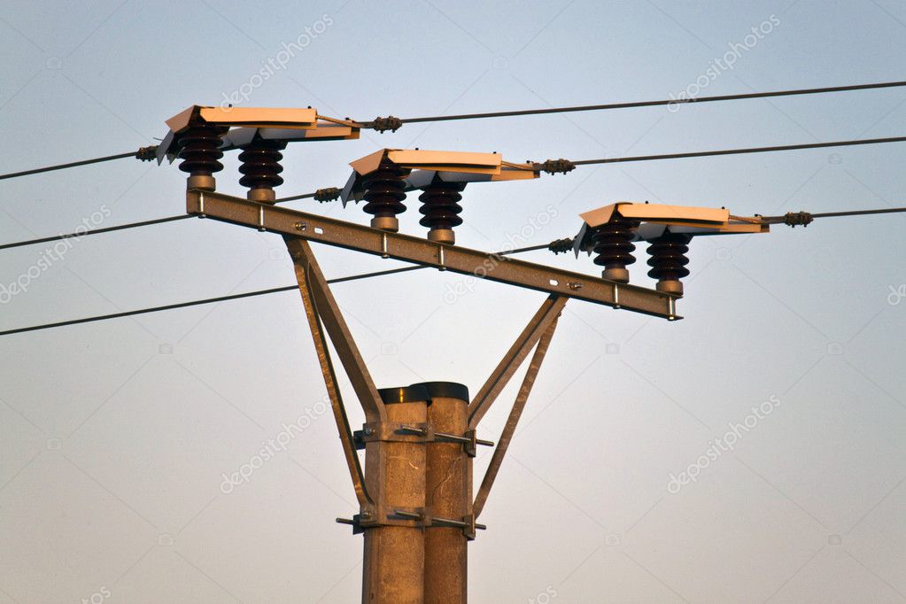 Electric pole ⬇ Stock Photo, Image by © mathes #44234295