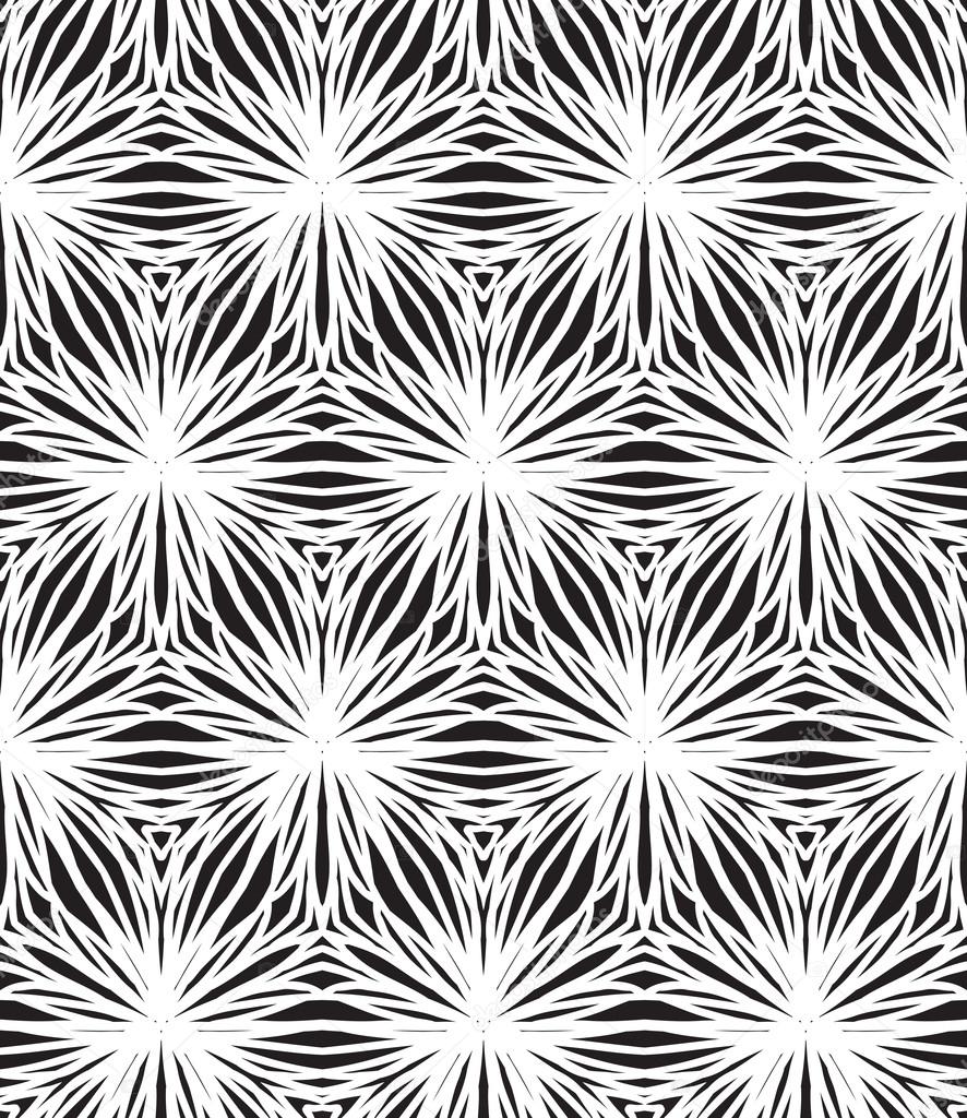 Linear pattern, white and black triangles — Stock Vector © tukkki #18534471