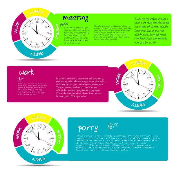 Daily schedule — Stock Vector © honzakrej #11170227