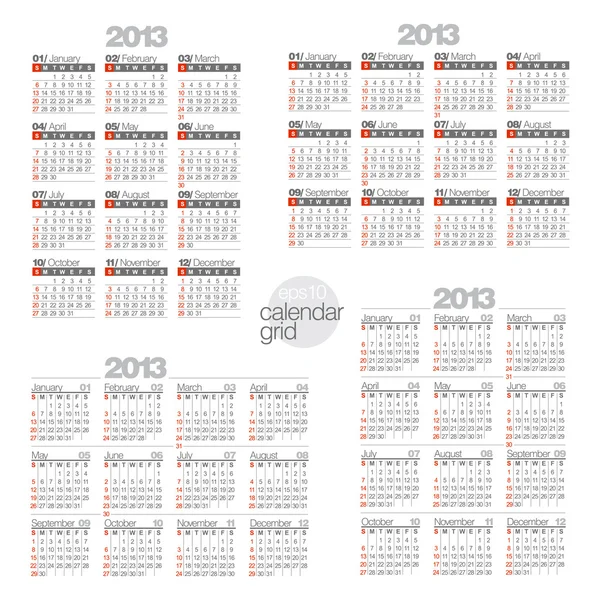 Simple calendar for 2019, 2020, 2021, 2022, 2023 and 2024 years Stock ...