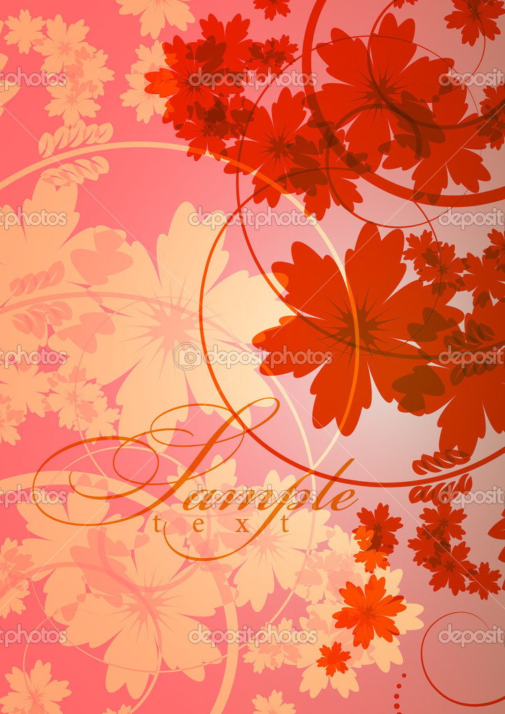 Floral background Stock Vector by ©Sooolnce 24056399