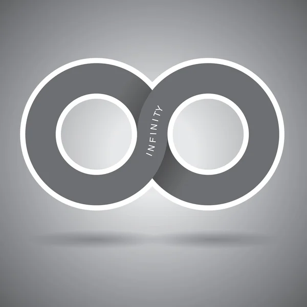 Red Paper Vector Infinity Symbol on Transparent Background — Stock ...