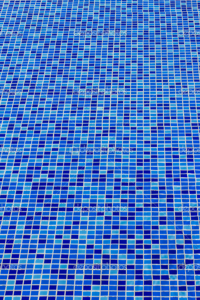 Ceramic tile mosaic in swimming pool - seamless texture Stock Photo by ...