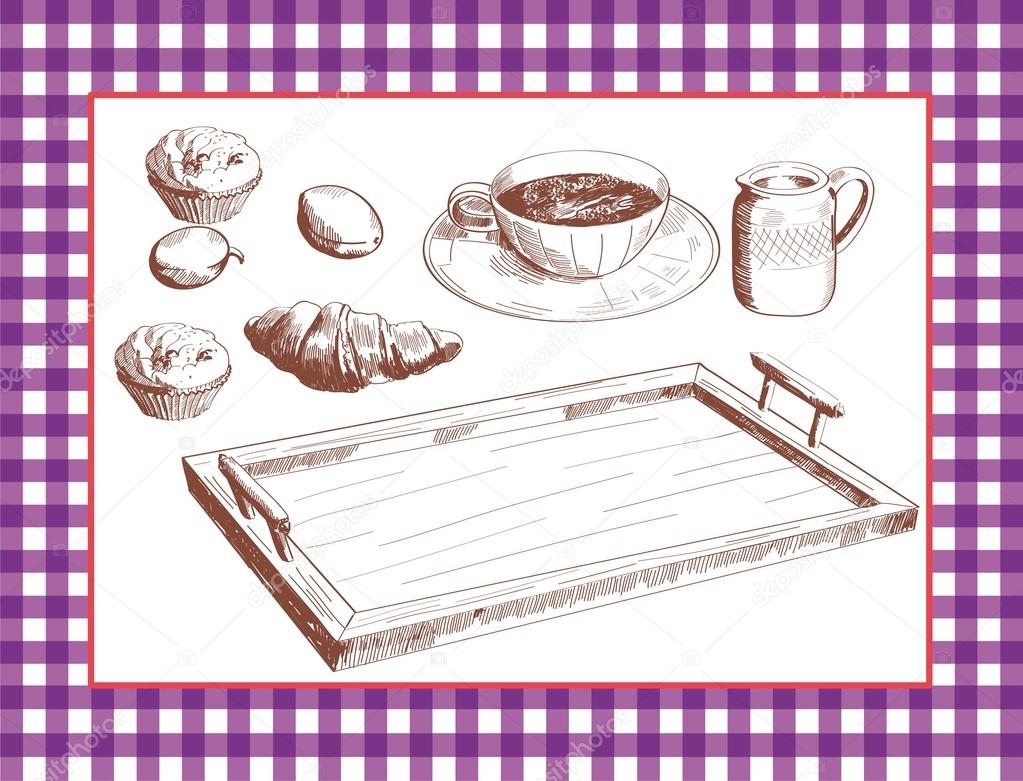 French breakfast Stock Vector Image by ©lapuma #49338425