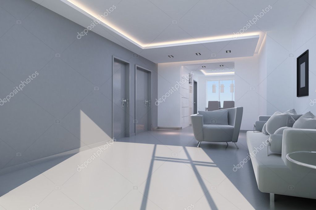 White interior design — Stock Photo © mike_kiev #17651859