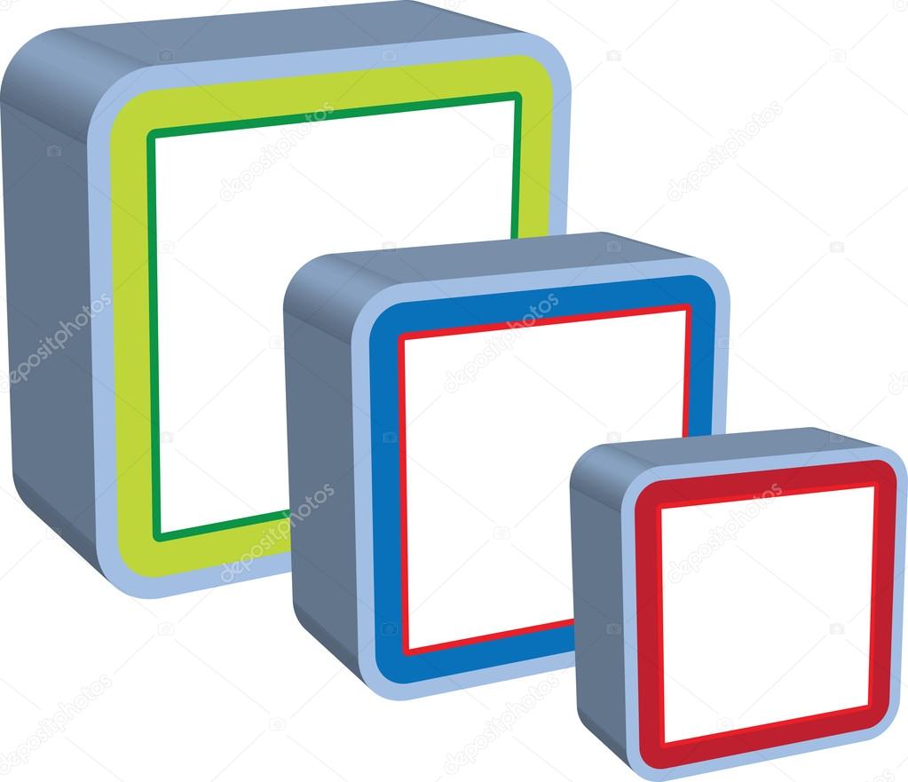 Three boxes Stock Vector Image by ©joelcalheiros #15370925