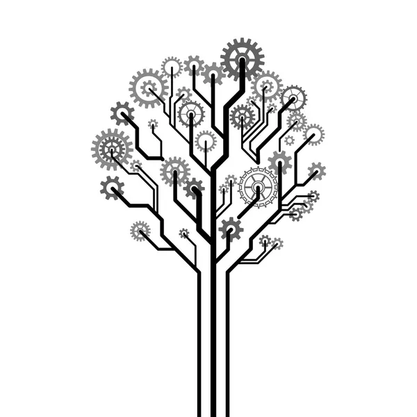 Gear tree Vector Art Stock Images | Depositphotos