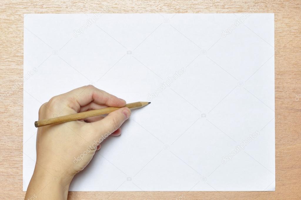 Left Hand Drawing With Pencil