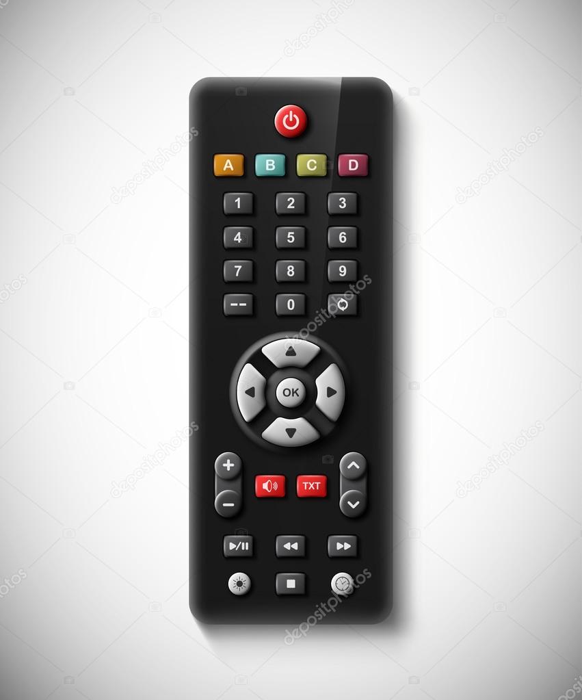 TV remote Stock Vector Image by ©Elymas #30745011