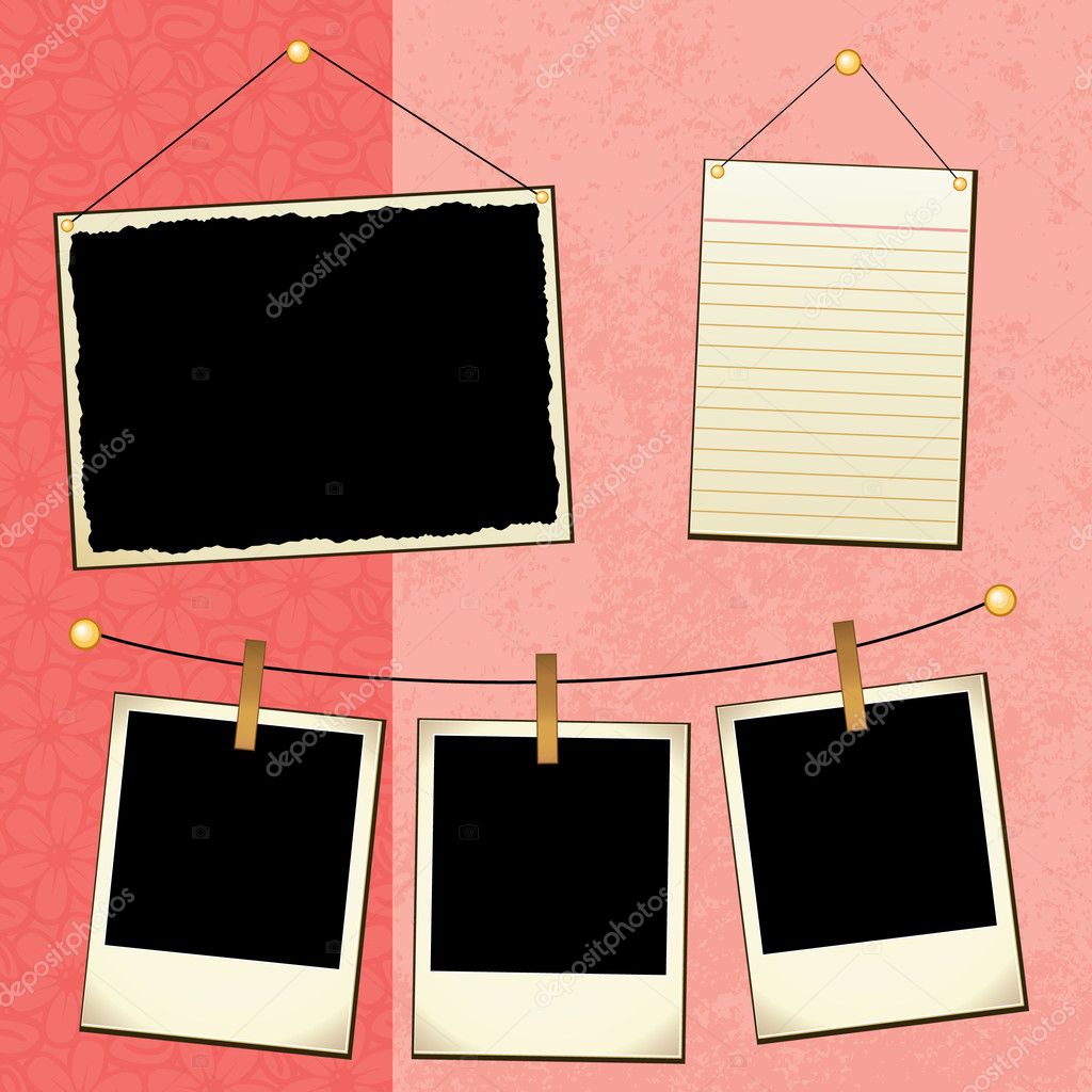 Scrapbook Template — Stock Vector © joeiera #8923651