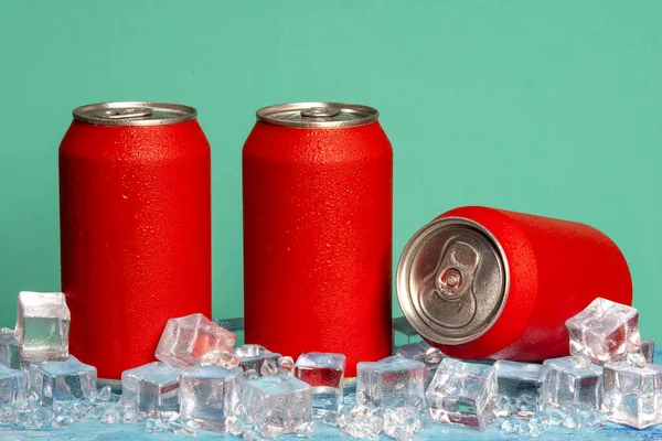 Set red aluminum cans Stock Photos, Royalty Free Set red aluminum cans ...