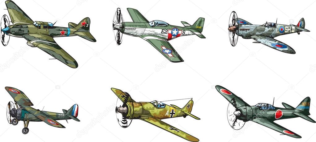 WW2 aircraft Stock Vector Image by ©Lukaves #39236001