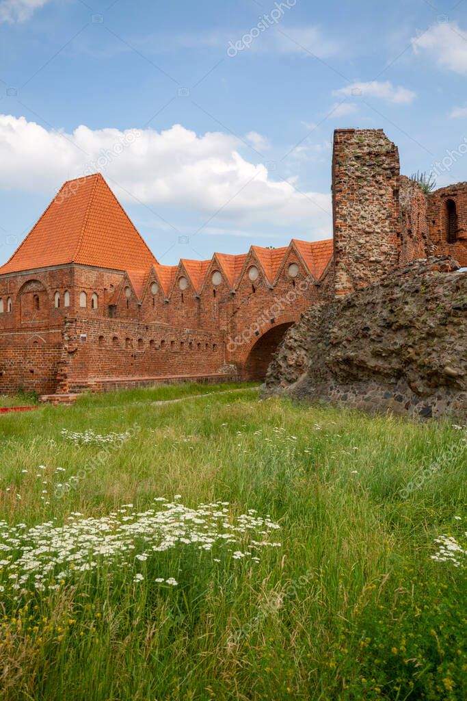Torun, Poland - June 26, 2020: Ruins of the gothic Teutonic 13th ...