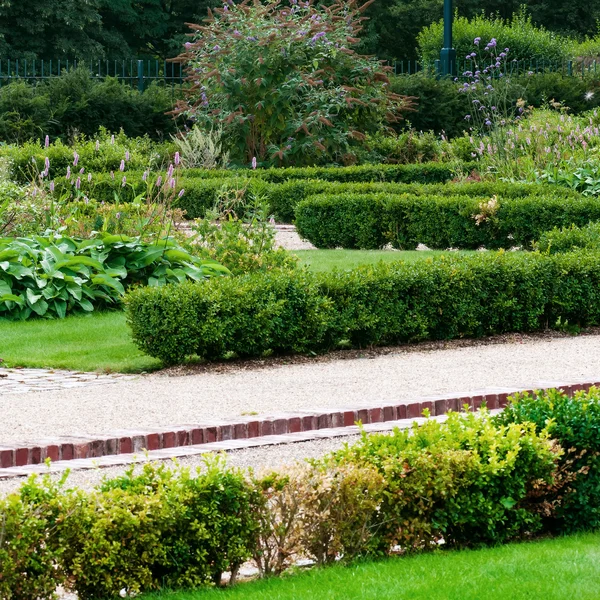 English garden and footpath square composition - Stock Image - Everypixel