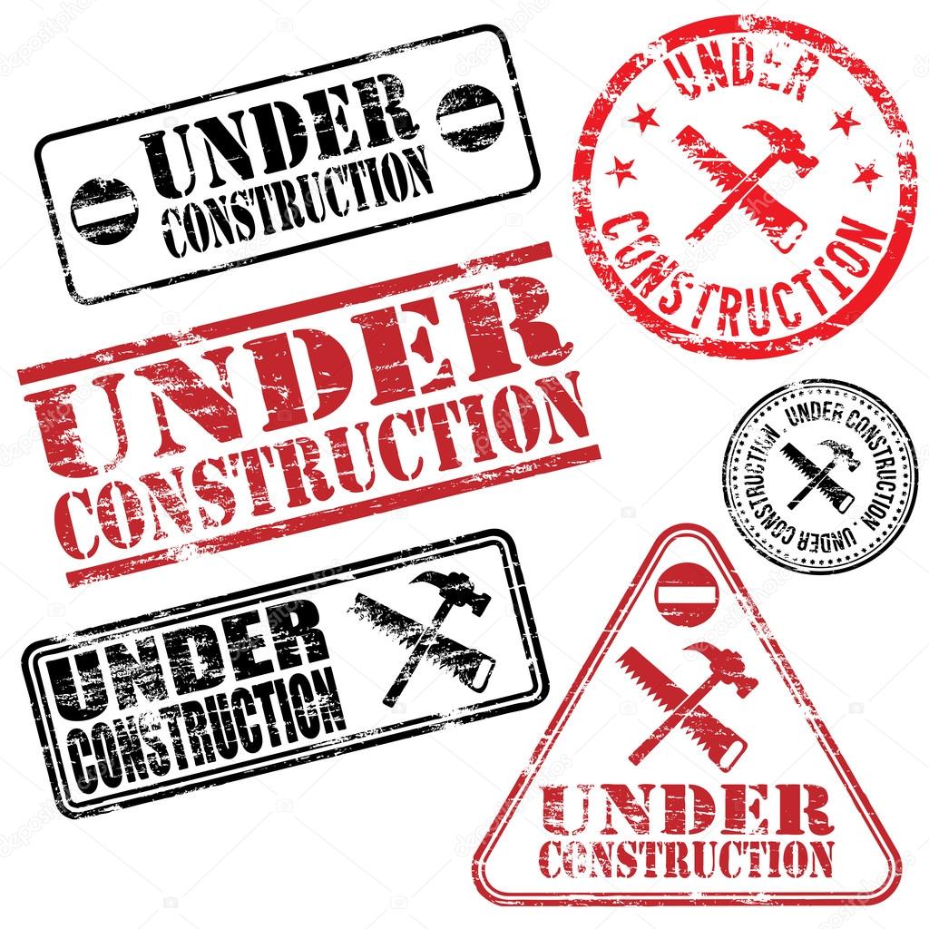 Pink Under Construction Sign