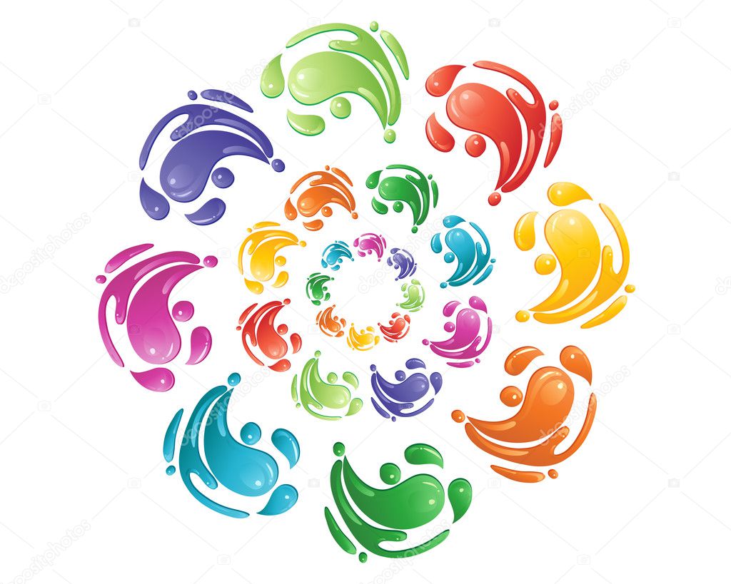 Paint swirls Stock Vector Image by ©sandesh1264 #12526129