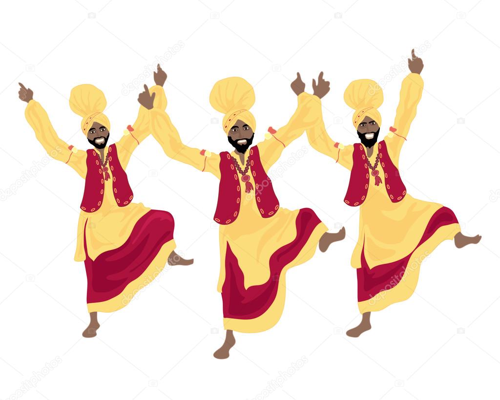Bhangra dance Stock Vector Image by ©sandesh1264 #30876915
