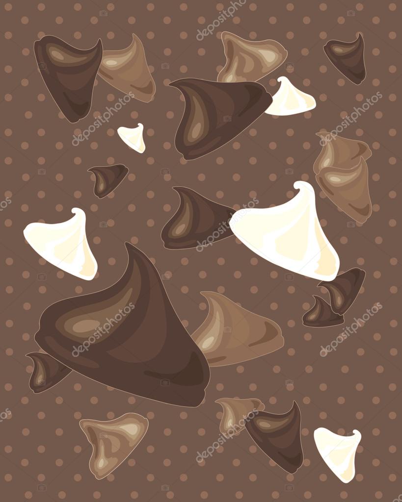 Chocolate chips Stock Vector by ©sandesh1264 42412951