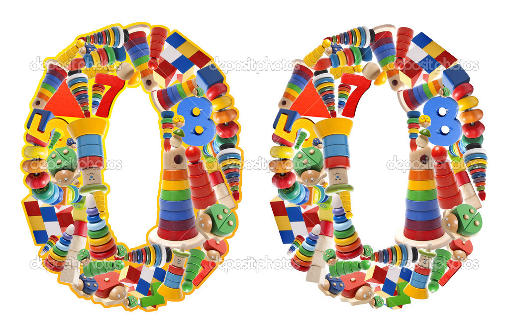 Number 0 built from wooden toys Stock Photo by ©Agigulf1 35638857
