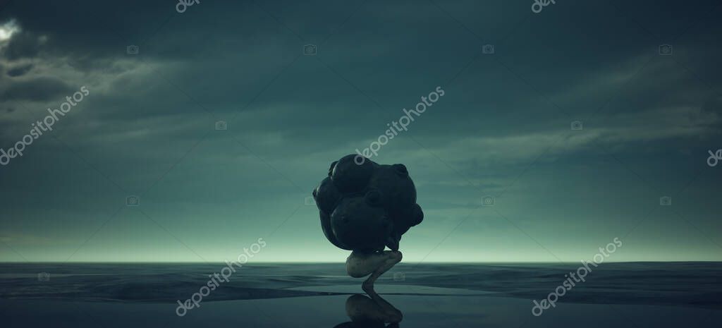 Alien Mind Control Body Snatcher Mujer del Espacio Exterior agachándose ...