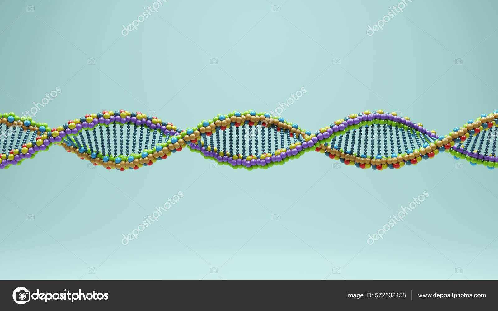 Dna Double Helix Spiral Molecule Science Biology Research Multi ...