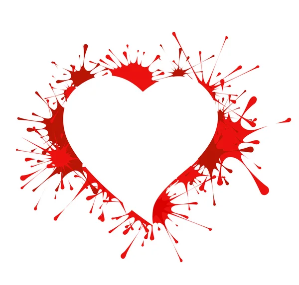 Paint splat heart Vector Art Stock Images | Depositphotos