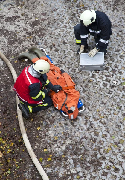 Rescue Team Providing First Aid — Stock Photo © fineart #35183087