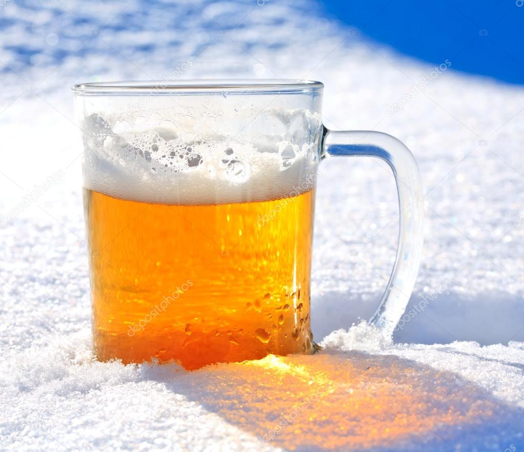 Beer snow — Stock Photo © alex_us #21382783