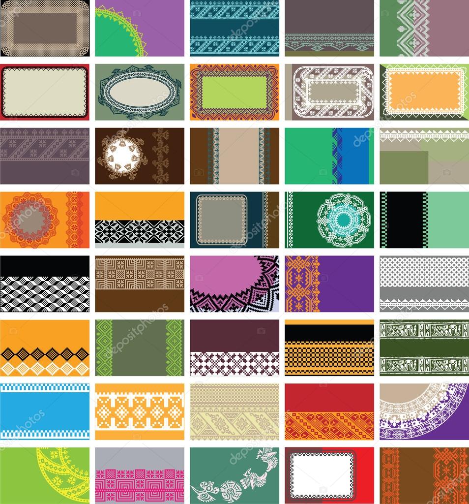 40 horizontal business cards Stock Vector Image by ©aroas #13751094