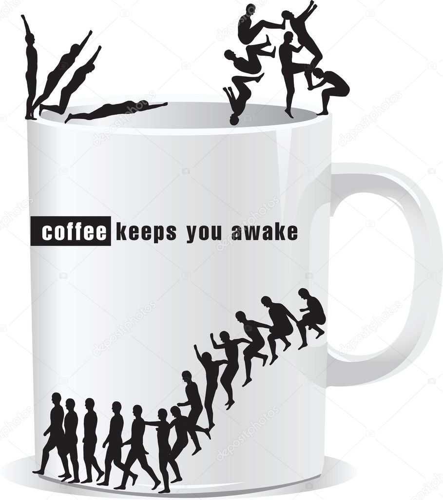 Coffee keeps you awake Stock Vector Image by ©aroas #18050973