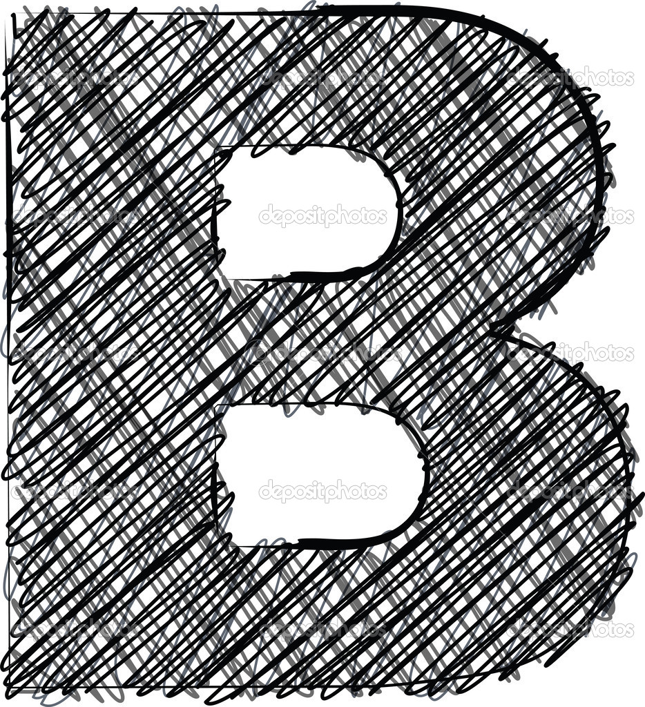 Letter B Clipart Black And White