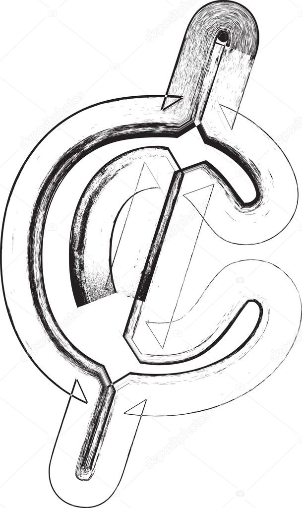 Símbolo de fuente Grunge Vector de stock #39728683 de ©aroas