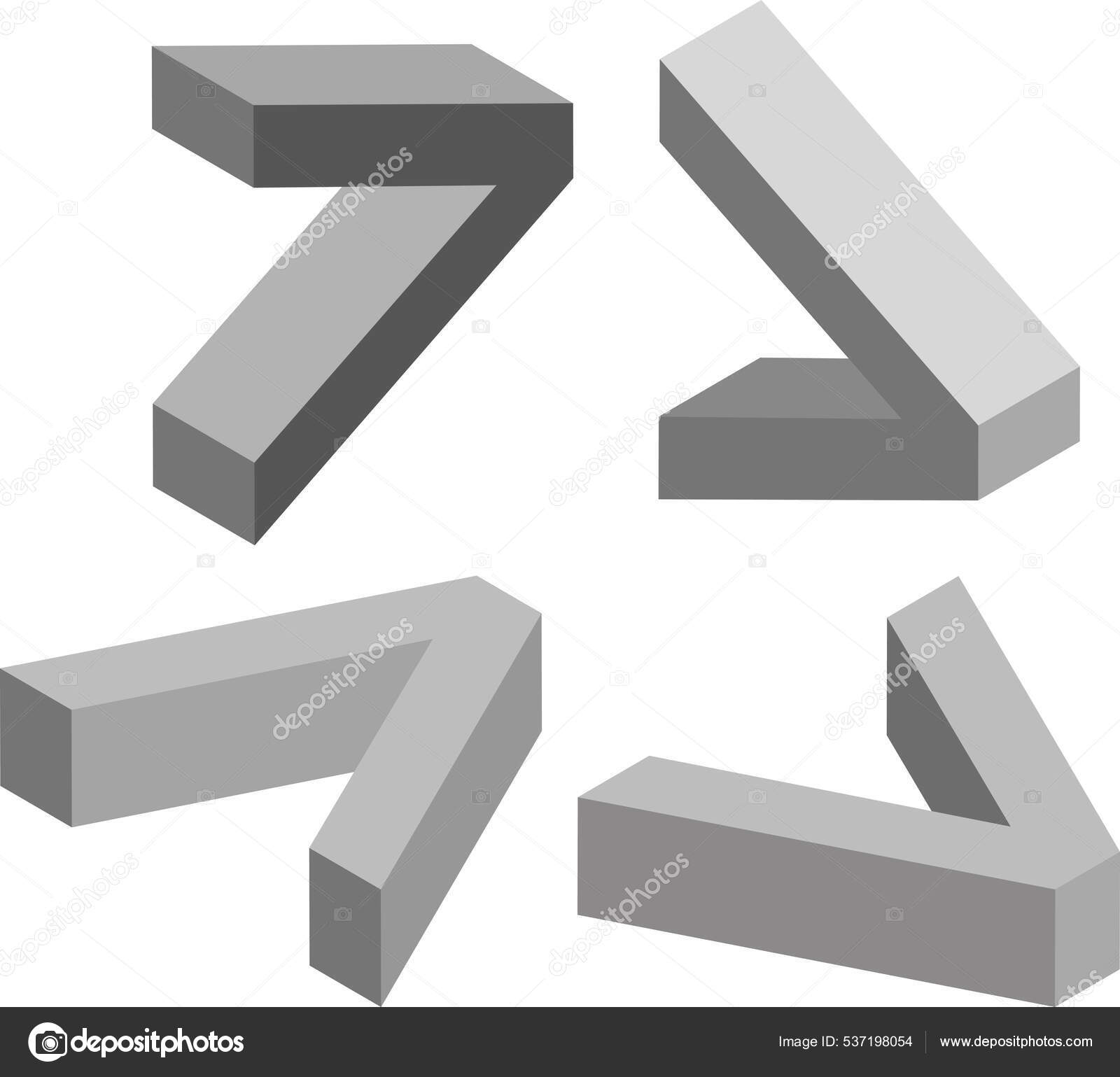 Isometric Symbol Template Creating Logos Emblems Monograms Black White ...