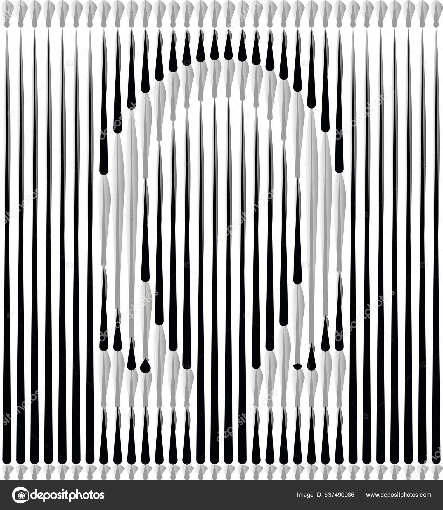 Lines Forming Symbols Logo Design Omega Symbol Illustration Stock ...