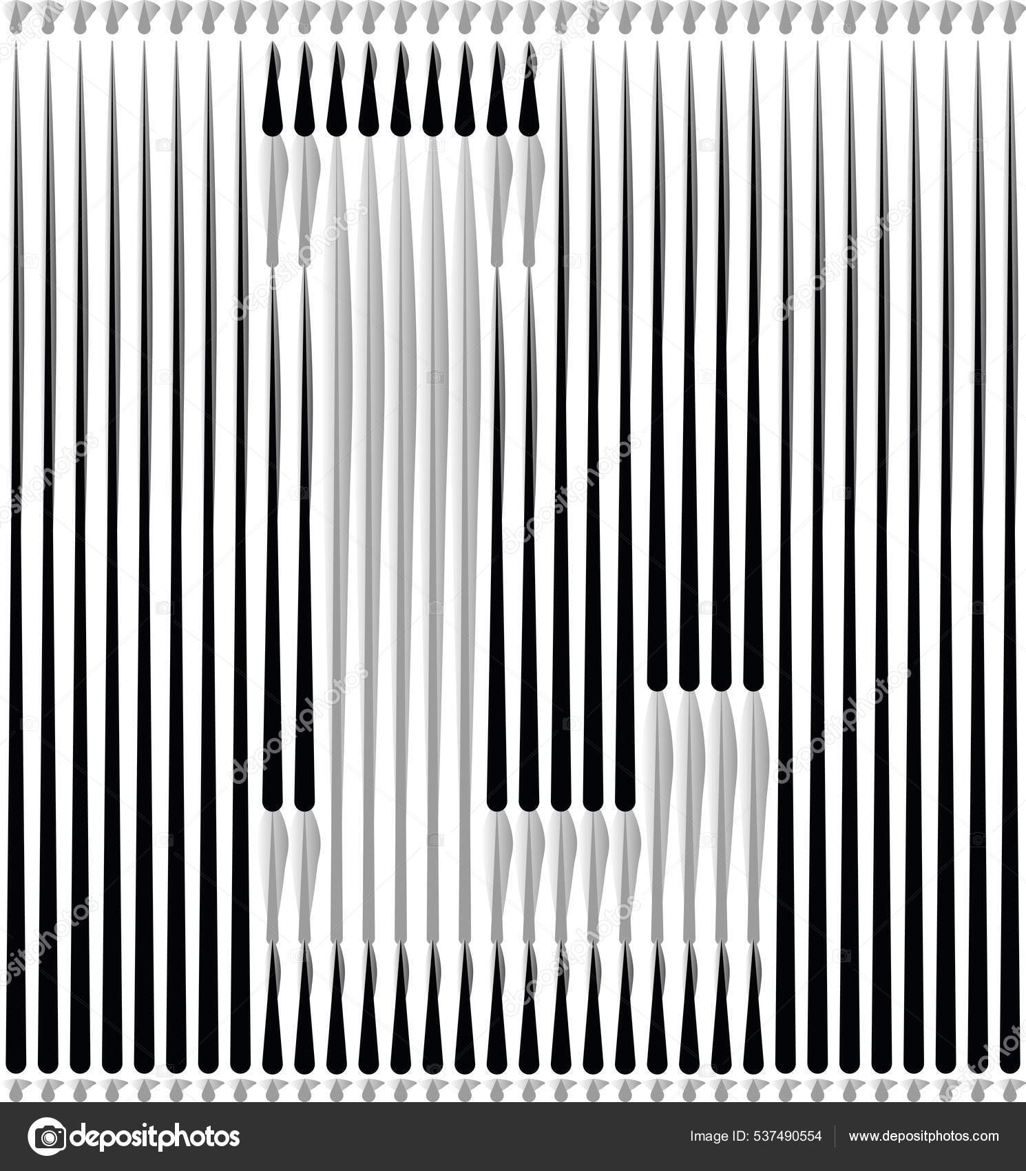 Lines Forming Letter Logo Design Letter Illustration Stock Vector Image ...