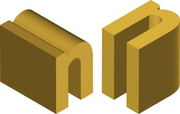 Isometric Letter Template Creating Logos Emblems Monograms Black White ...