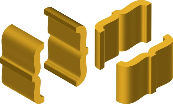 Isometric Letter Template Creating Logos Emblems Monograms Black White ...