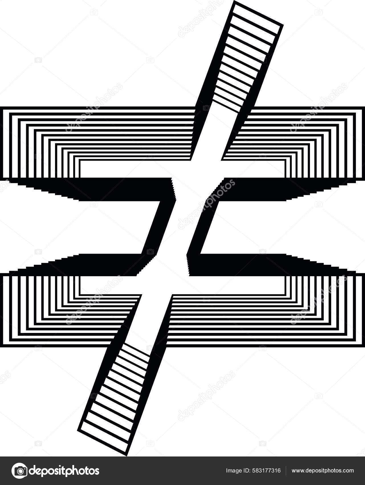 Font Symbol Line Logo Icon Design Vector Illustration Stock Vector by ...