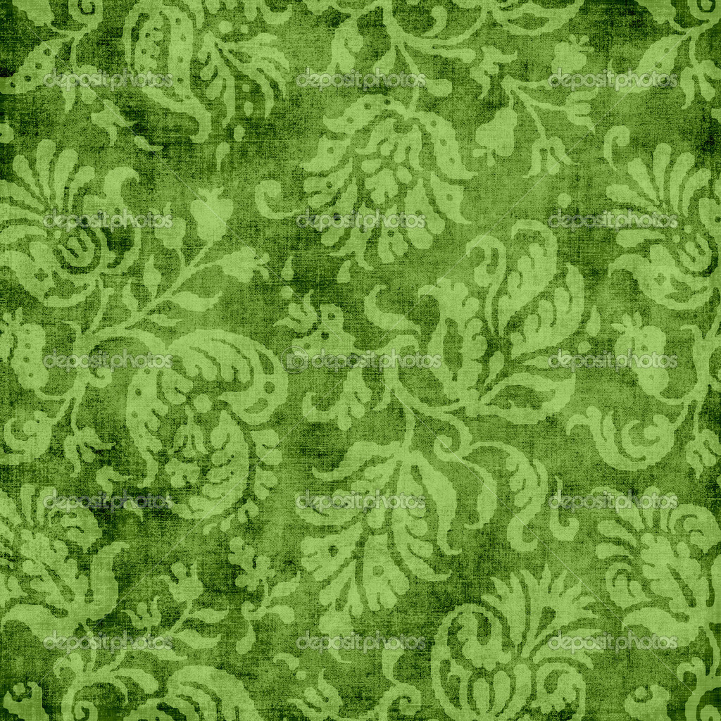 Vintage Green Floral Tapestry Stock Photo by ©SongPixels 12662704