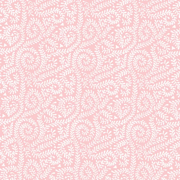 White on Pastel Pink Vine Pattern - Stock Image - Everypixel