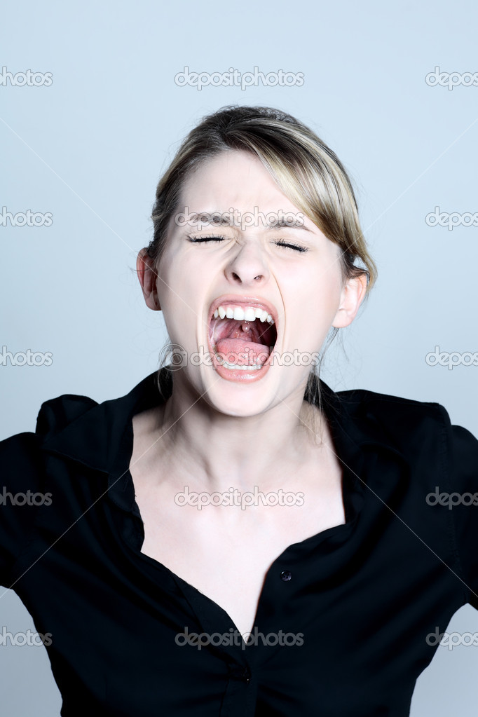 Screaming woman Stock Photo by ©STYLEPICS 19119913