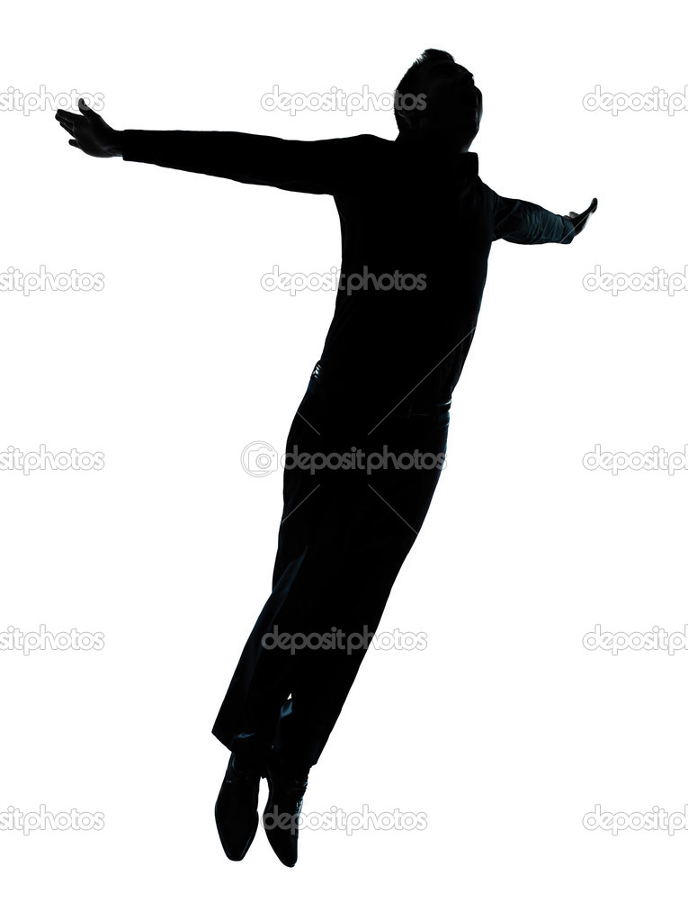 Person Flying Silhouette