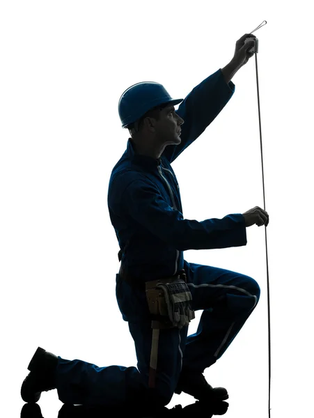 Man construction worker silhouette Stock Photo by ©STYLEPICS 31158833